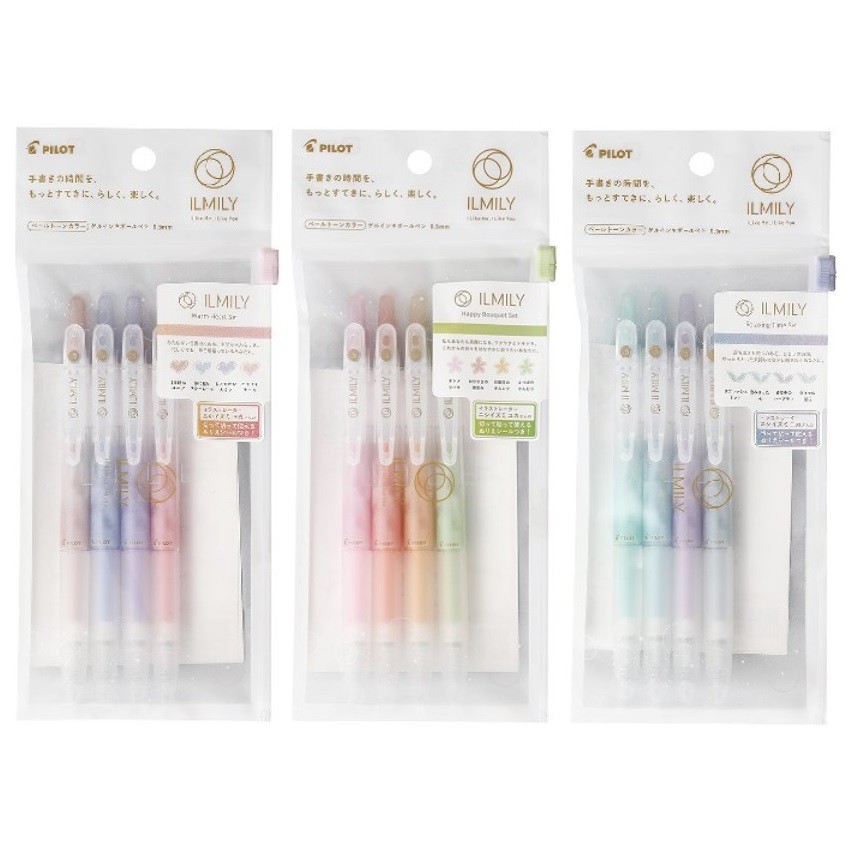 [日本製] Pilot 百樂 透明感 果汁淡色調 限量 4色入 中性筆 圓珠筆 溜溜筆 原子筆 ILMILY 0.5mm | 蝦皮購物