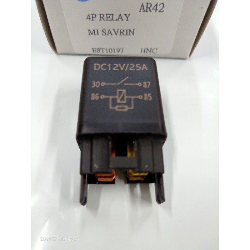 三菱車系 汽油幫浦繼電器 E8T10197 MR312504，4腳插 | 蝦皮購物