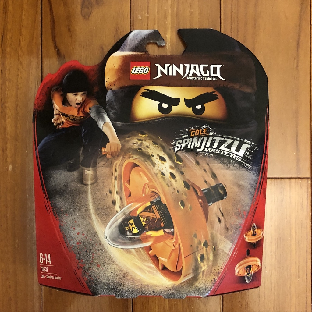 「樂高 軍團」LEGO 旋風忍者 NINJAGO 70637 土之元素大師 旋風陀螺 黑忍者 阿剛 寇 Cole | 蝦皮購物