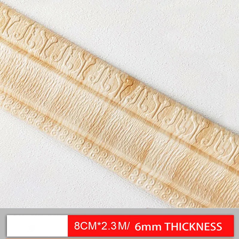 2.3m 三維壁紙邊框牆貼牆飾線防水PE泡沫自粘造型裝飾牆踢腳線柔性成型天花板邊框線室內裝飾 | 蝦皮購物