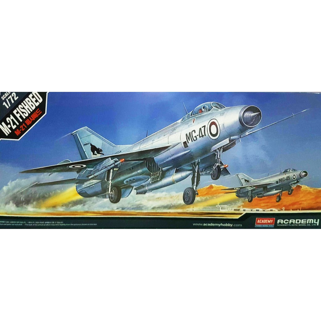 【新田模型】 ACADEMY 愛德美 12442 1/72 米格-21戰鬥機 M-21 FISHBED | 蝦皮購物