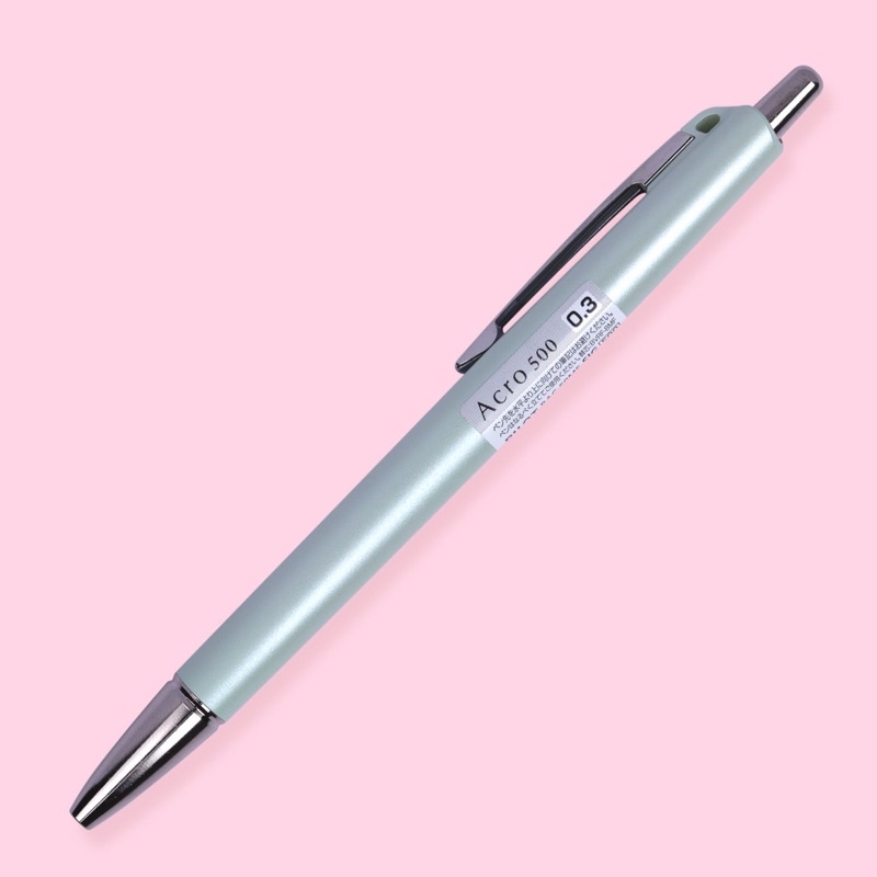 日本製 Pilot Acro 500百樂輕油性原子筆 粉青色 超順滑好寫！0.3mm激細版！ | 蝦皮購物