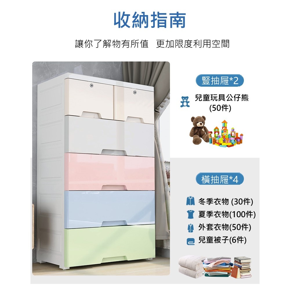 【AOTTO】75面寬大容量馬卡龍附輪五層收納櫃(加大 升級 收納 置物) | 蝦皮購物