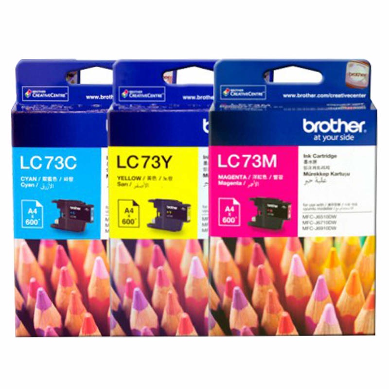 。OA。【含稅】原廠公司貨 Brother LC-73 CMYK LC73四色組墨水匣 MFC-6710/6910DW | 蝦皮購物