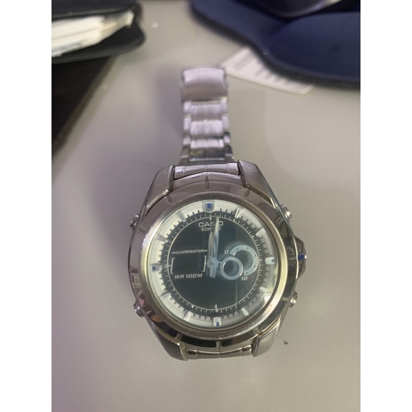 Casio 4334 Edifice Mens 100m 不銹鋼手錶 | 蝦皮購物