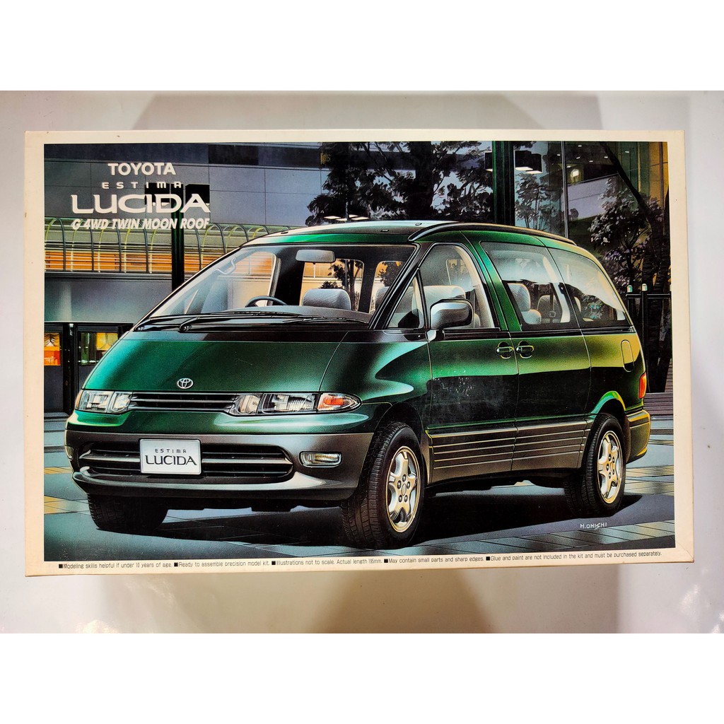 Aoshima 1/24 Toyota Estima Lucida G 4WD Twin Moon Roof | 蝦皮購物
