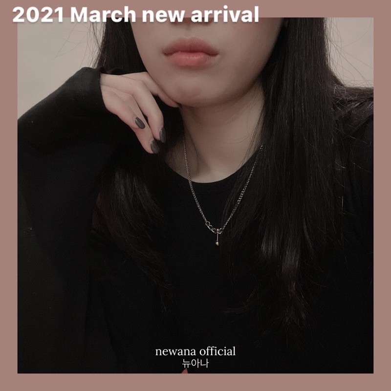 𝐧𝐞𝐰𝐚𝐧𝐚《韓國當紅配色》小鉛錘鎖鏈項鍊【n399】 | 蝦皮購物
