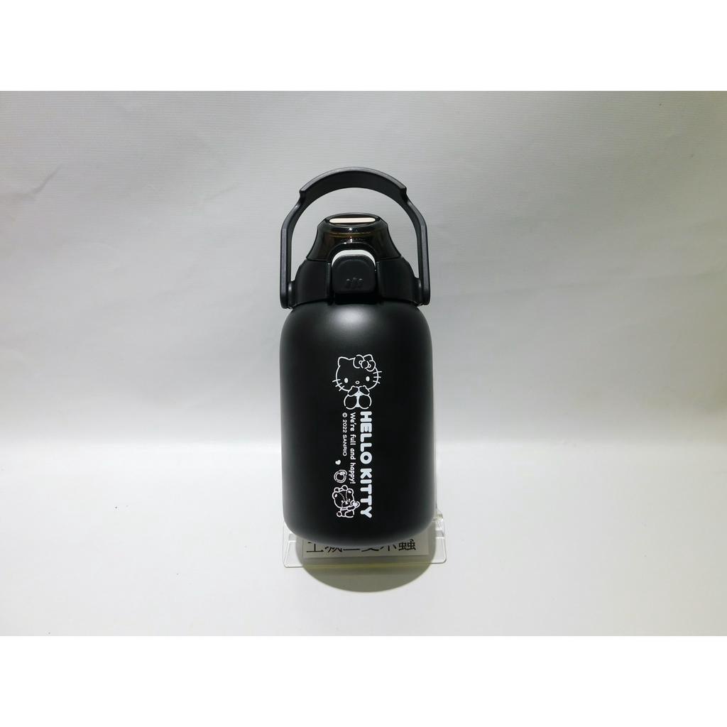 土城三隻米蟲 HELLO KITTY 凱蒂貓 304 胖胖運動保溫瓶 水壺 850ml 黑 | 蝦皮購物
