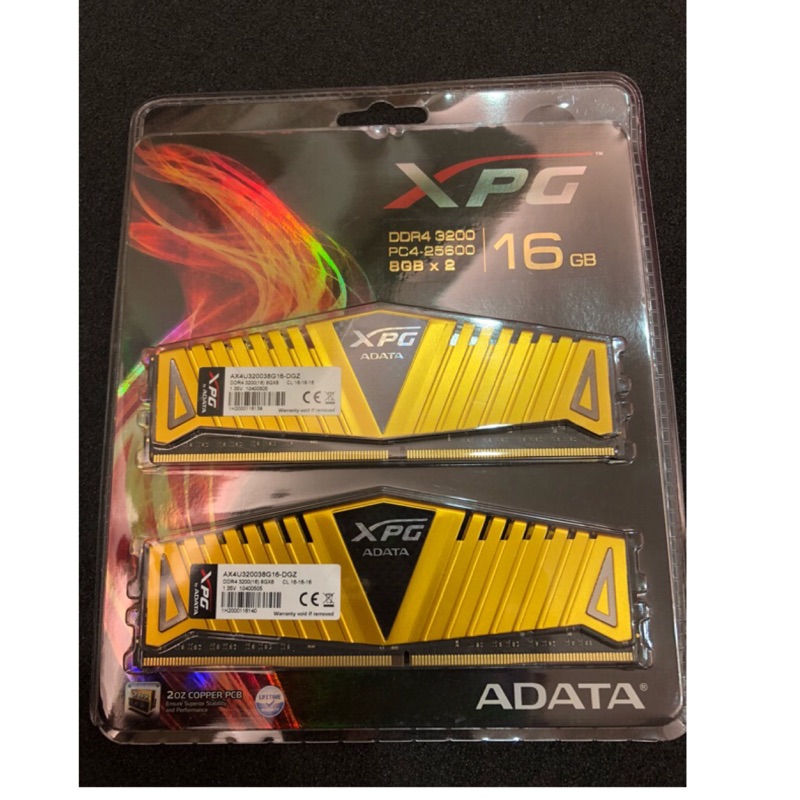 威剛 ADATA XPG Z1 DDR4 3200 8G*2 | 蝦皮購物