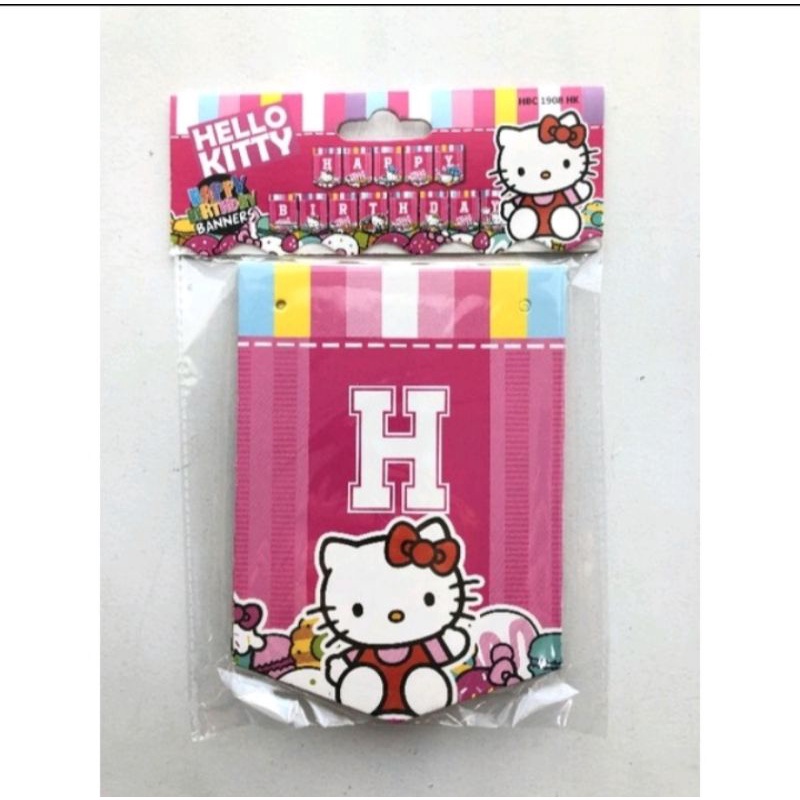 生日快樂 HELLO KITTY HBD HELLO KITTY 橫幅生日快樂 HELLO KITTY HBD HELL | 蝦皮購物