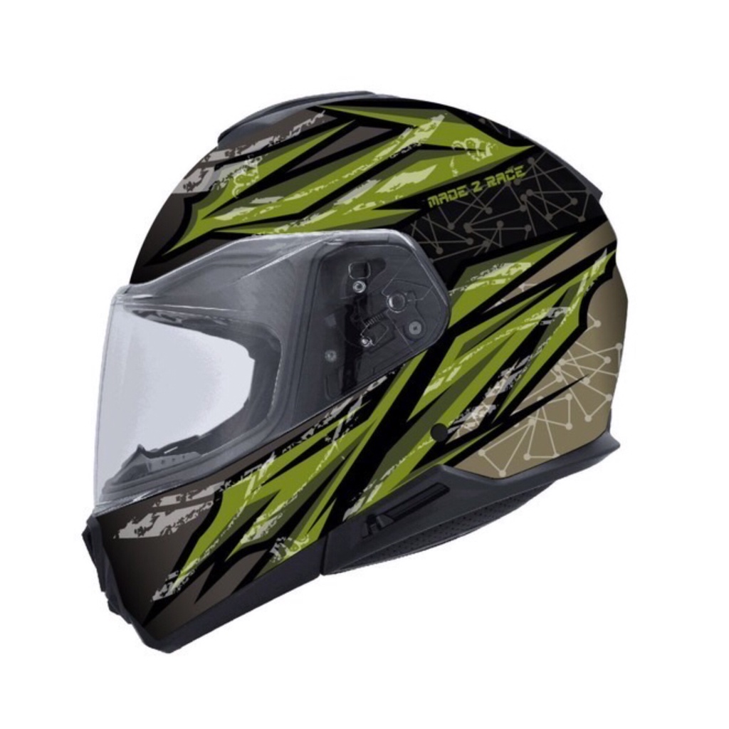 M2R 安全帽 OX-3 OX3 彩繪 1 黑綠 耳機槽 金屬排齒扣具 通風 內墨鏡 可樂帽 全罩 安全帽《比帽王》 | 蝦皮購物