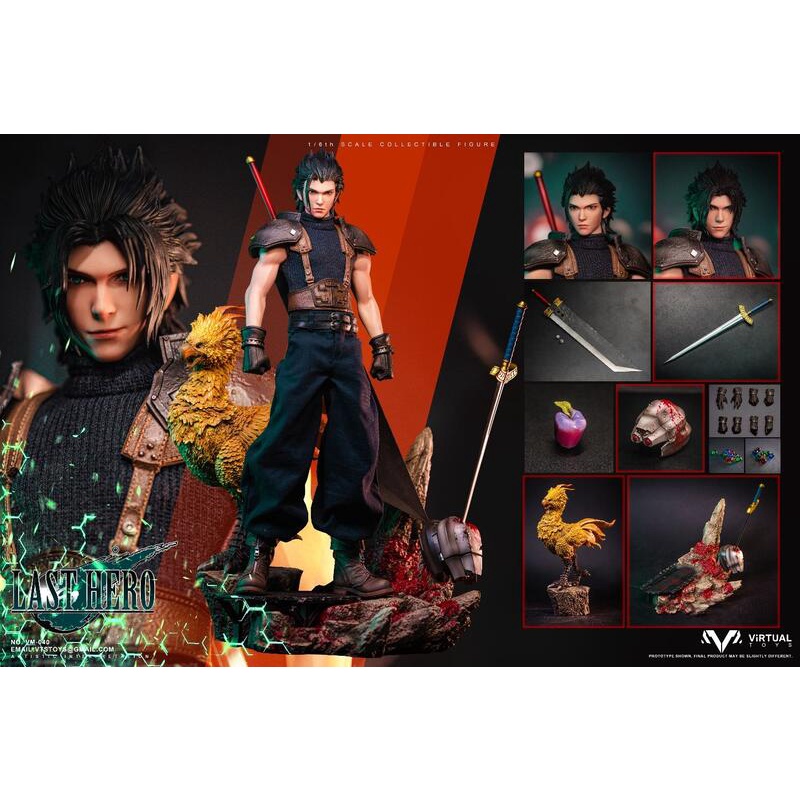 VTSTOYS 1/6 FF7 太空戰士 最終幻想 核心危機 最後的英雄 札克斯·菲爾 扎克斯 Zack 豪華版 | 蝦皮購物