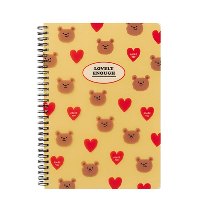 [ARTBOX] pp cover spring yellow teddy bear notebook | 蝦皮購物