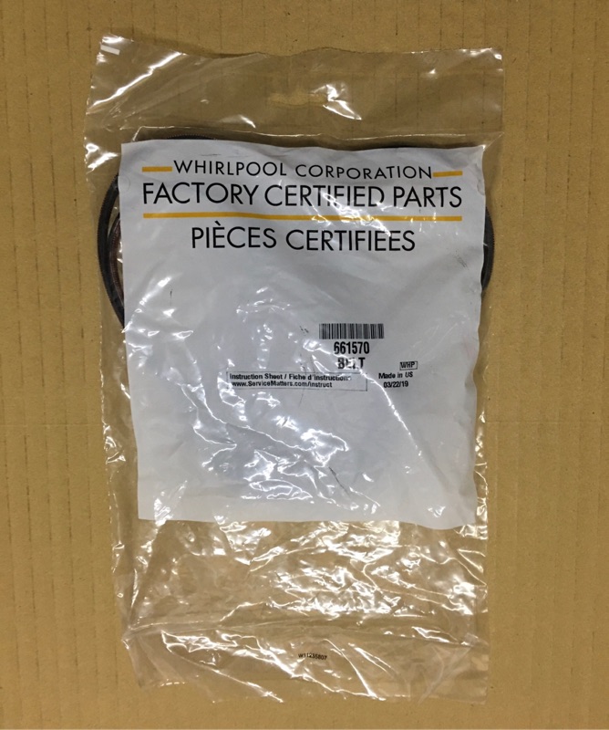 【原廠】 Whirlpool 661570 661570V 惠而浦烘衣機皮帶 『美國製造』 惠而浦乾衣機 惠而浦烘乾機 | 蝦皮購物