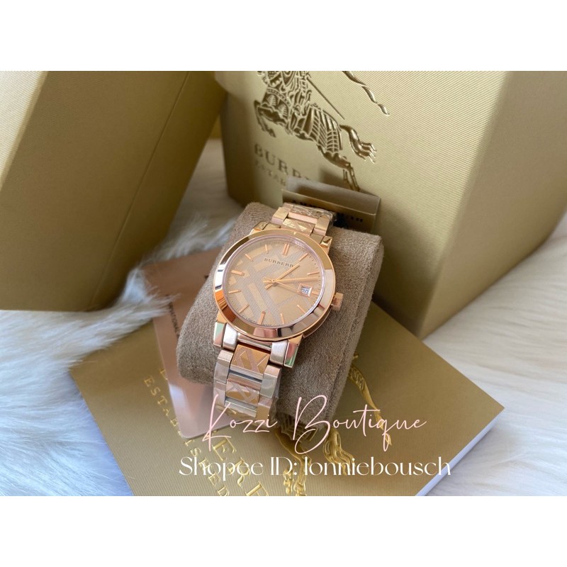 Burberry bu9037 bu9038 bu9039 正品 銀色 金色 玫瑰金 戰馬錶 戰馬 BU bu 手錶 | 蝦皮購物
