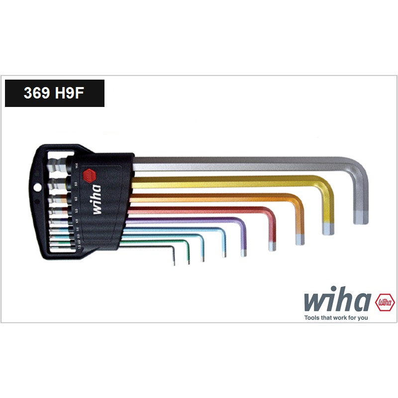 德國 Wiha 9件L型六角球頭扳手組 369 H9F / 全新品公司貨 | 蝦皮購物