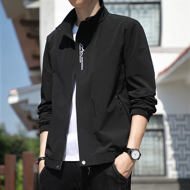 LARGE STORE 百搭款機能防風立領夾克外套 男生外套 立領外套 防風外套 教練外套 運動外套(JK980) | 蝦皮購物