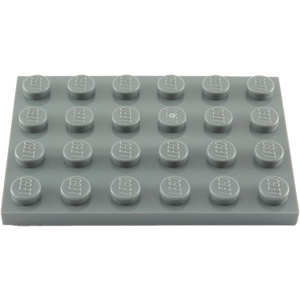 [樂磚庫] LEGO 3032 平板 基本型 深灰色 4x6 3032199 4211115 | 蝦皮購物