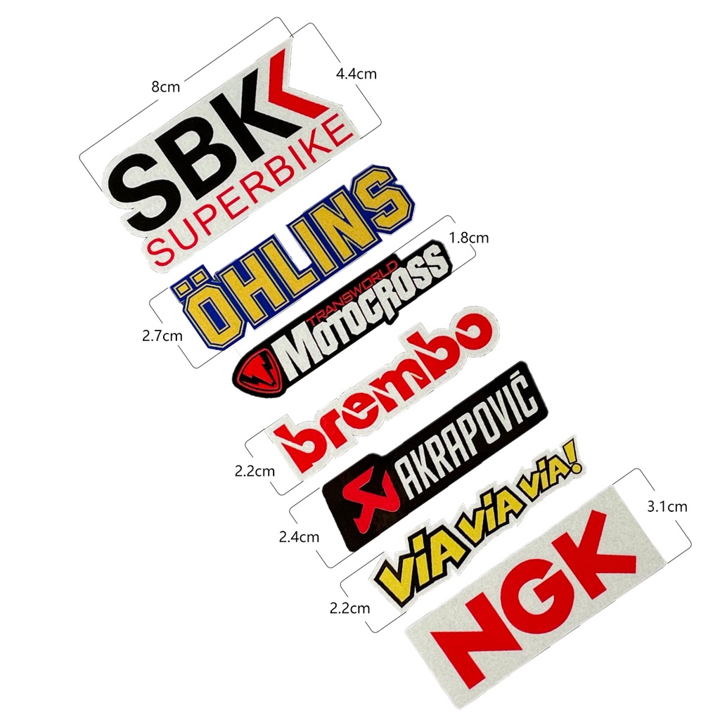 機車套貼 反光贊助商貼紙 安全帽 貼紙 汽車造型貼花 適用於YAMAHA TMAX 川崎 KTM Honda | 蝦皮購物