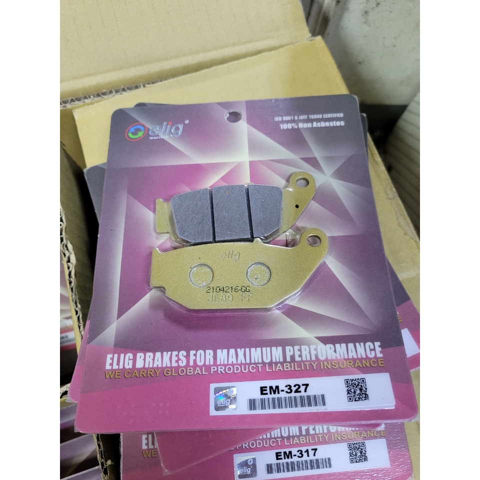 ELIG MSX125 前後 陶瓷 運動版煞車皮 EM 327 EM 053 CB 300R/SUZUKI GSXR15 | 蝦皮購物
