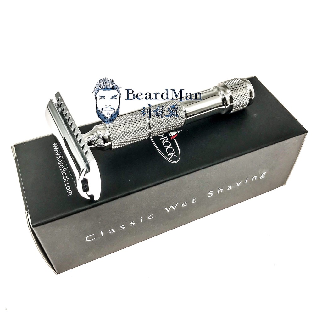 義大利 RazoRock Mission 刮鬍刀 316L不鏽鋼手柄 Safety Razor | 蝦皮購物