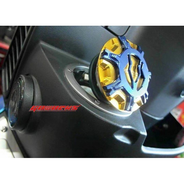 【LFM】勁戰五代 勁戰四代 勁戰三代 SMAX FORCE BWSR 鍍鈦 彩鈦 鋁合金 油箱蓋 GOWORKS佐騰 | 蝦皮購物