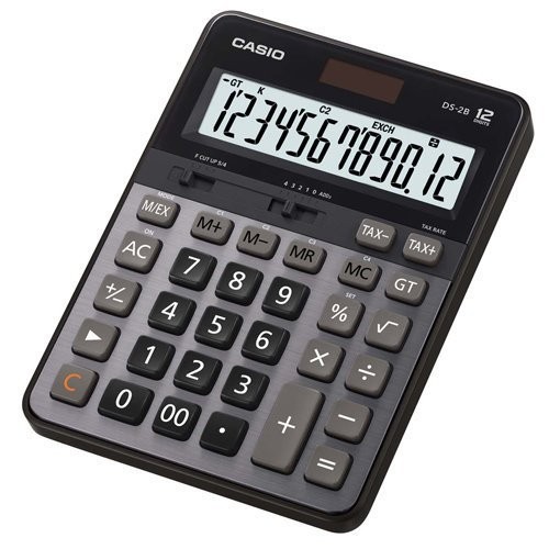 計算機 CASIO卡西歐 DS-2B 商用12位數計算機 超大台 做生意好幫手 鐵灰 金色 粉色 | 蝦皮購物