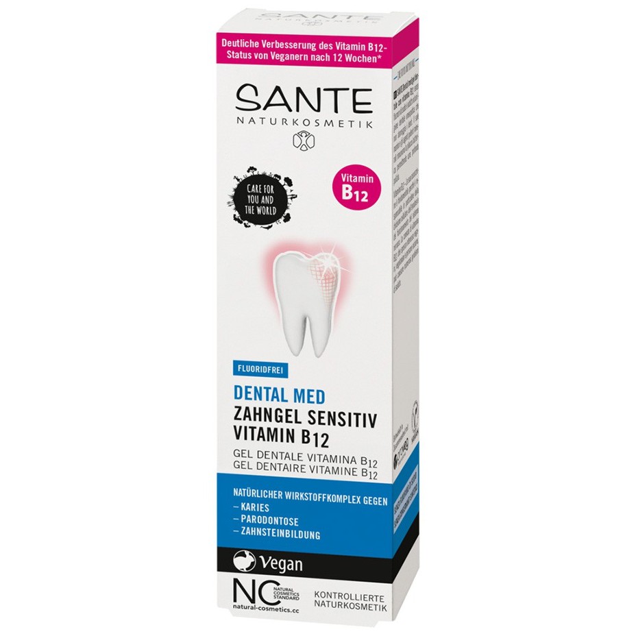 德國 SANTE 牙科推薦維他命B12無氟牙膏 EXP.2026/04 ★有機認證 | 蝦皮購物