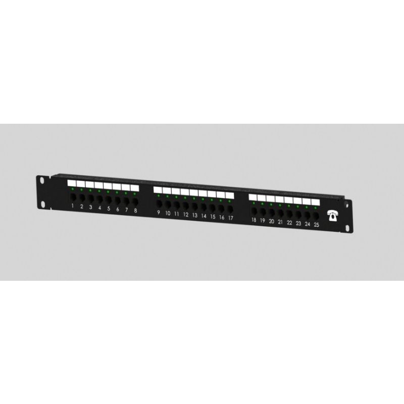 25PORT 電話PATCH PANEL (LED顯示) | 蝦皮購物