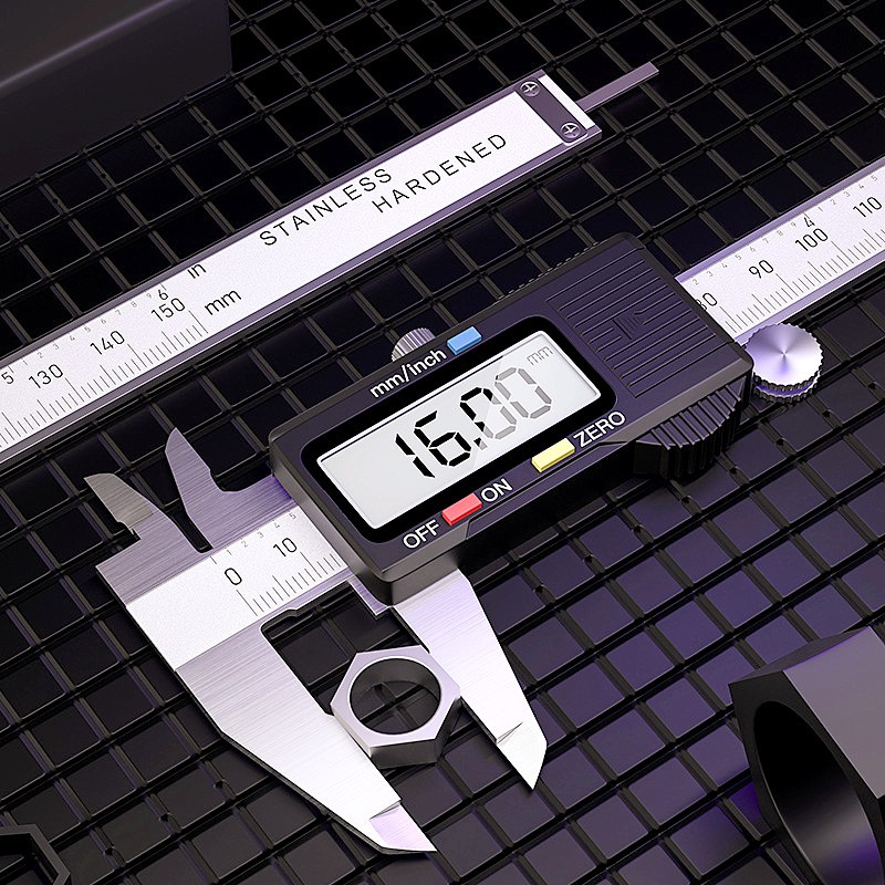 電子尺 電子標尺 帶深度桿不銹鋼數字游標數顯卡尺 電子尺 數位液晶0-150mm測量尺 附發票+台灣出貨 | 蝦皮購物