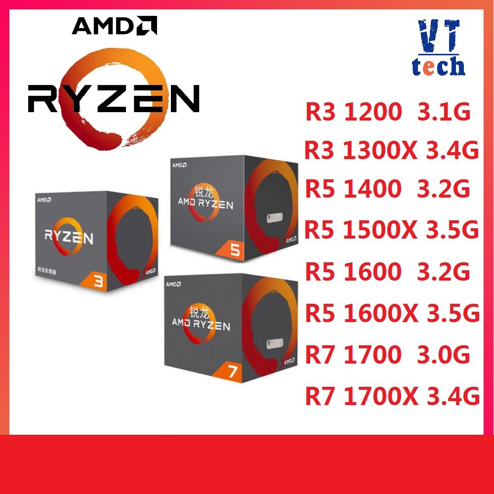 Amd銳龍5 1600 R5 1600 1400 1500X R5 2400 2500X 2600 2600X 3.2G | 蝦皮購物
