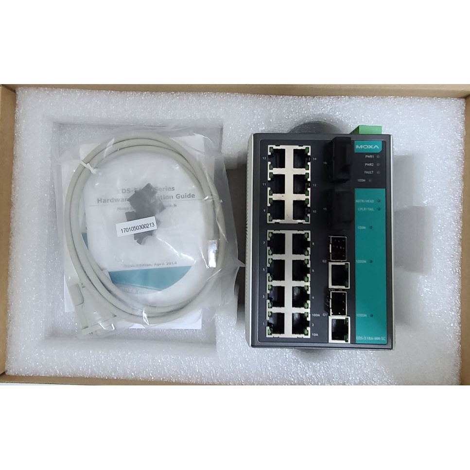 ☆ 可開發票☆ 全新 MOXA / EDS-518A-MM-SC (16+2G 埠工業級網管型備援乙太網路交換器) | 蝦皮購物