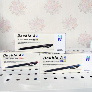 [知日文具精品][台灣現貨] 可打統編 特價 Double A Alpine 按壓式原子筆 藍色 黑色 紅色 單支販售 | 蝦皮購物