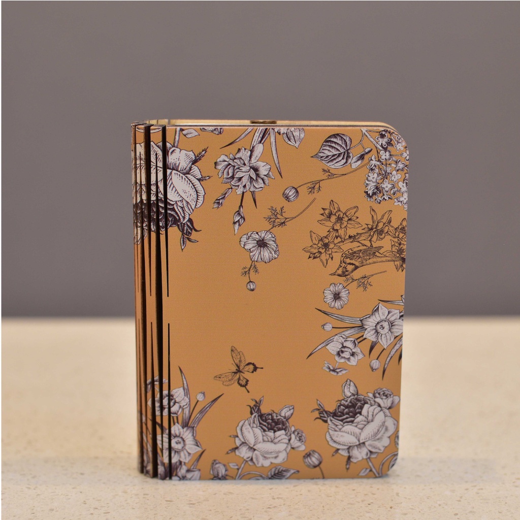 【SunZa 】LED原木摺疊屏風書燈-宮廷花卉款-大本 | 蝦皮購物