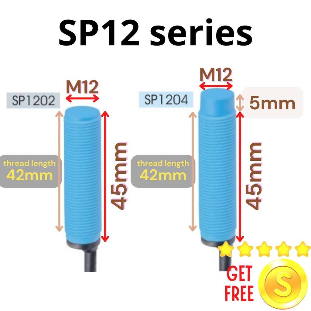 #SP12【台灣瑞科】 #ROKO 瑞科 #近接開關 #接近開關 #SP1202-N #NPN NO #常開 #圓型 | 蝦皮購物