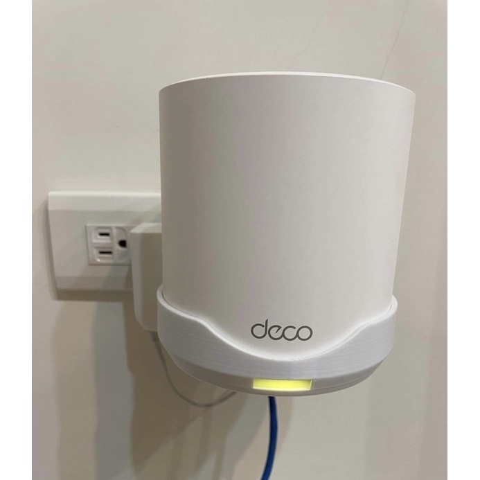 TP-LINK DECO X10 X20 X25 X50 X55 X60專用壁掛架(v2.0)3D列印有免鑽孔套件可搭配 | 蝦皮購物