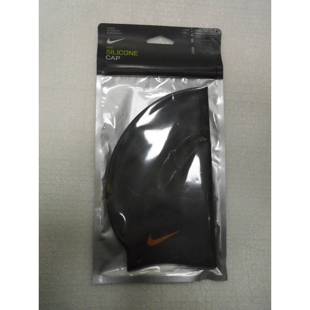 【n0900台灣健立最便宜】2024 NIKE Swim 矽膠泳帽 93060黑底白勾 藍底白勾 | 蝦皮購物