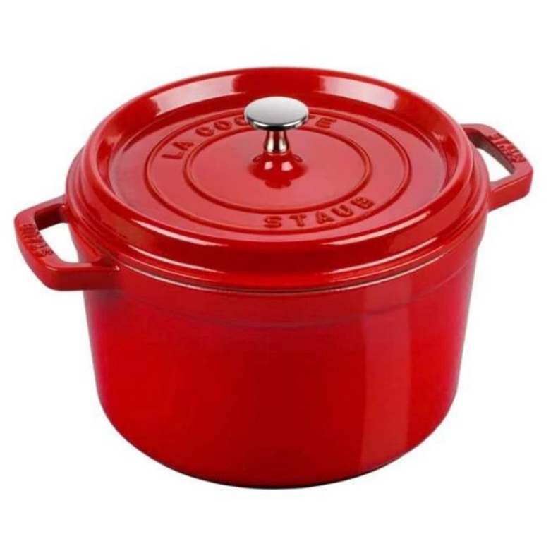 Staub 圓形 琺瑯 鑄鐵鍋 24公分#135252 | 蝦皮購物