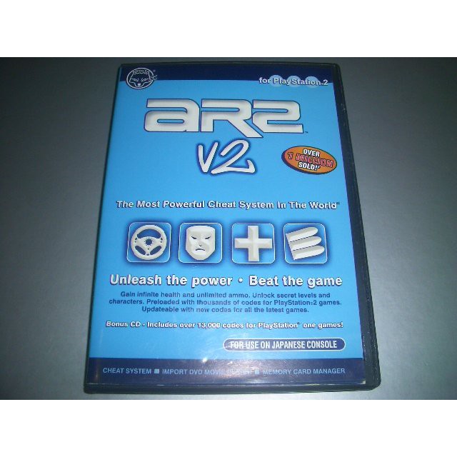 PS2 主機 AR2金手指 2.37 完整版 ~ 正版玩家專用 ~可對應薄機 免改機可用~另有無線手把VGA BOX~ | 蝦皮購物