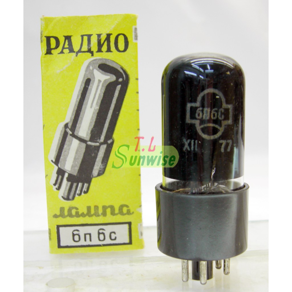 中國 6P6P (NIB︽NO:6602 蘇聯 OTK 大鈴鐺 6N6C ( 6V6 ; 6P6S 真空管 黑管 一只 | 蝦皮購物