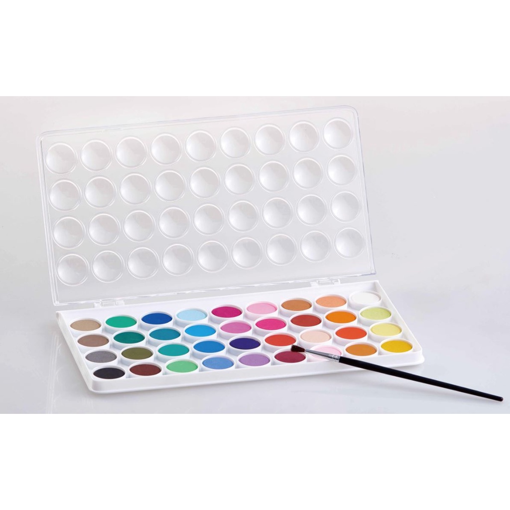 謝謝文具 雄獅 粉餅水彩 巨無霸 水彩 8色 12色 16色 28色 36色 48色 WCC WCC-12J | 蝦皮購物