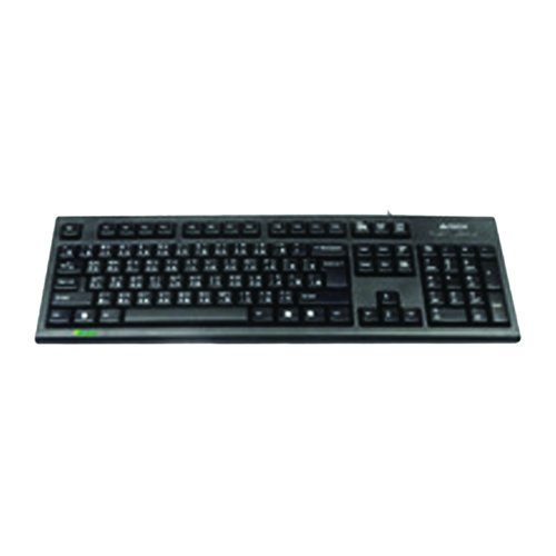 A4TECH 雙飛燕 KR-85 PS/2 鍵盤 有線 圓角舒 防水 黑 綠風潮 | 蝦皮購物