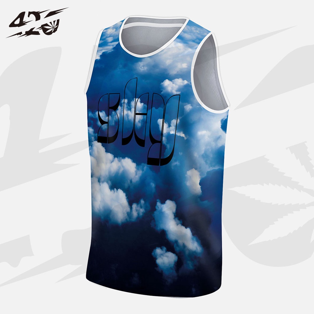 【110~5XL】原創球衣｜Sky 雲｜自然 氣象 天象 天空 NBA｜男女童球衣 籃球服 JORDAN｜420適合你 | 蝦皮購物