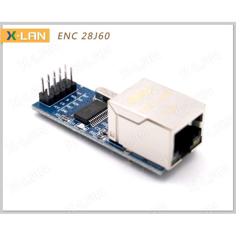 [X-LAN] Arduino RJ45 ENC28J60 網路模組 SPI介面 乙太網模組 mini版 | 蝦皮購物