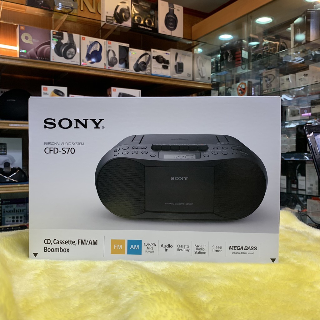 現貨 視聽影訊 SONY S70 CFD-S70 台灣 SONY公司貨 保固一年 CD 廣播 卡帶 三合一手提音響 | 蝦皮購物