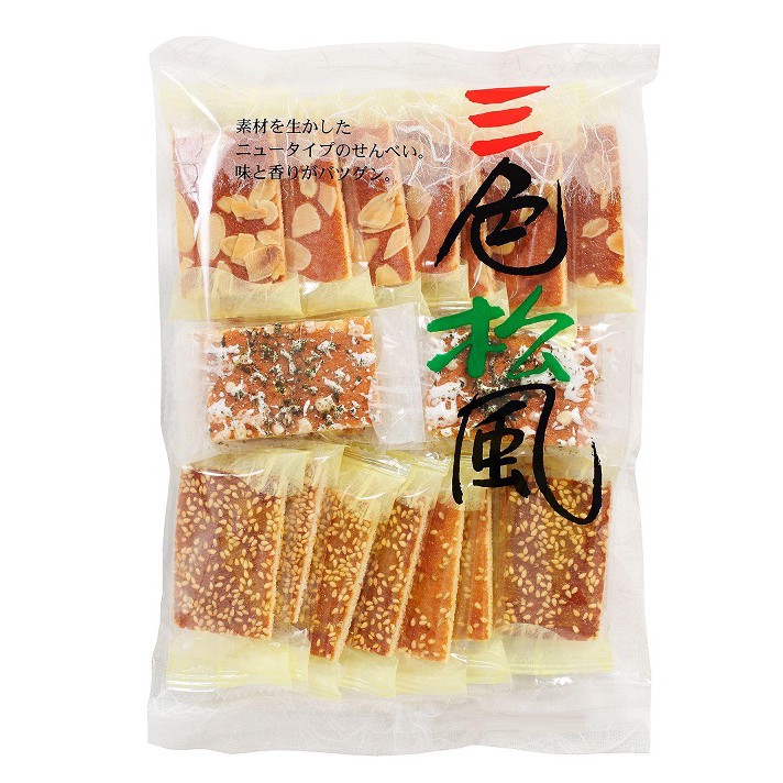 +爆買日本+ 池重食品 三色松風煎餅 18枚入 102g 日式傳統點心 日本原裝進口 | 蝦皮購物