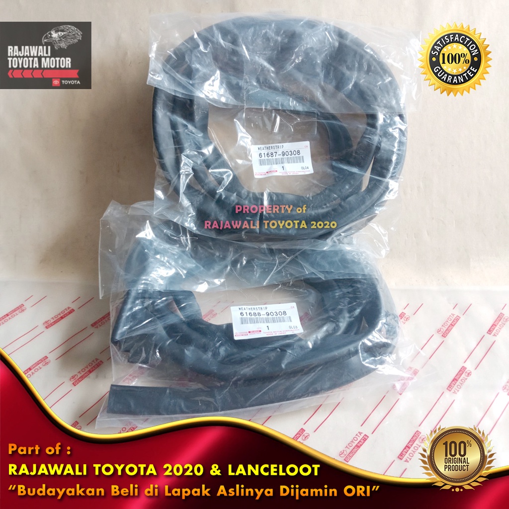 豐田 硬頂 2F 後玻璃褶橡膠左右車身通道密封條原裝 Toyota 61687/88 | 蝦皮購物