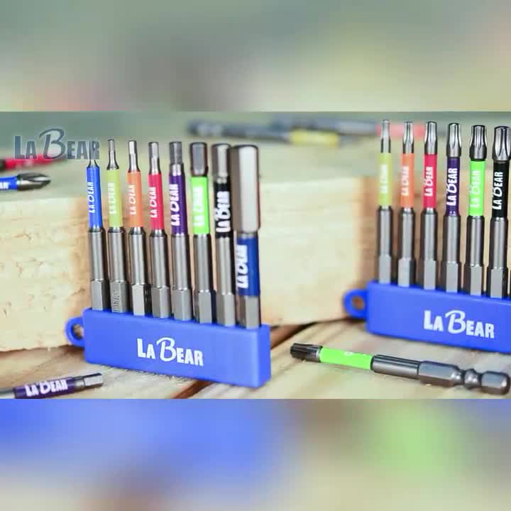 【LaBear】8pcs 彩色 高扭力起子頭 六角/星型 雙溝起子頭 1/4" 75L 高強度起子頭 十字雙頭 台灣製 | 蝦皮購物