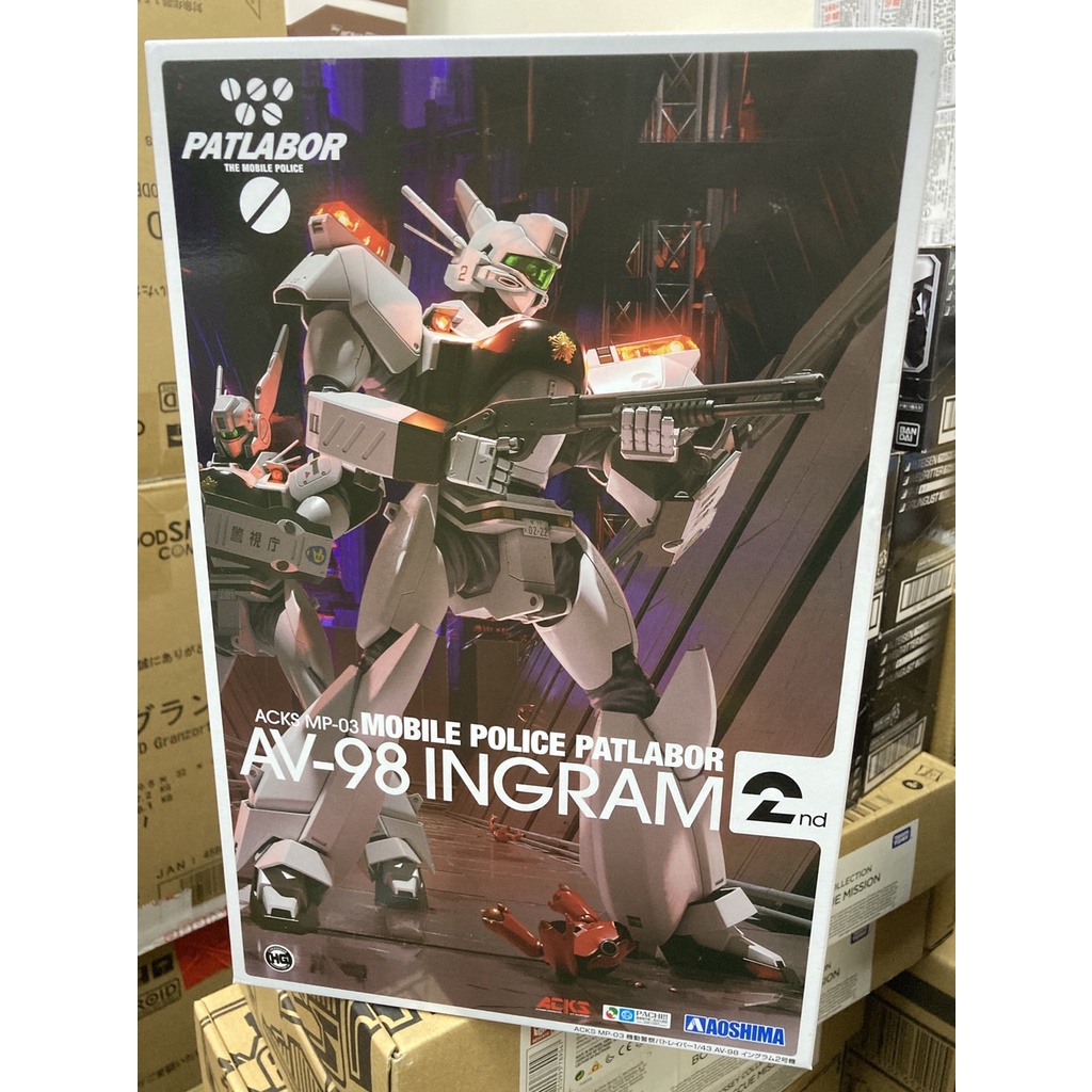 全新現貨 Aoshima 青島文化社 組裝模型 1/43 機動警察 AV-98 英格蘭姆2號機 | 蝦皮購物