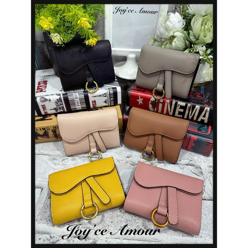 Joy'ce Amour 全真皮馬鞍風琴釦式卡包 | 蝦皮購物